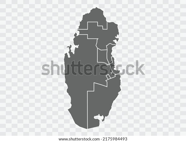 Qatar Map gray Color (color gris: vector de stock (libre de regalías ...