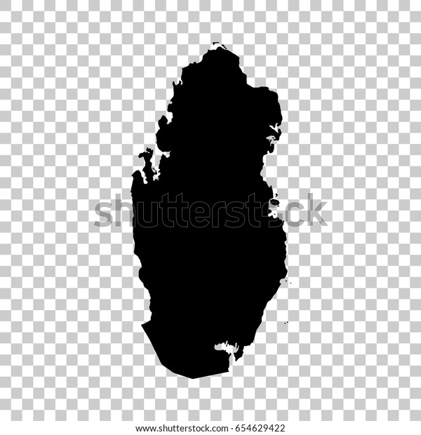 「Qatar Map Isolated On Transparent Background」のベクター画像素材（ロイヤリティフリー ...