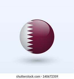 Qatar Round Flag Vector Illustration Stock Vector (Royalty Free ...