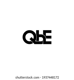 Qbe Letter Original Monogram Logo Design Stock Vector (Royalty Free ...