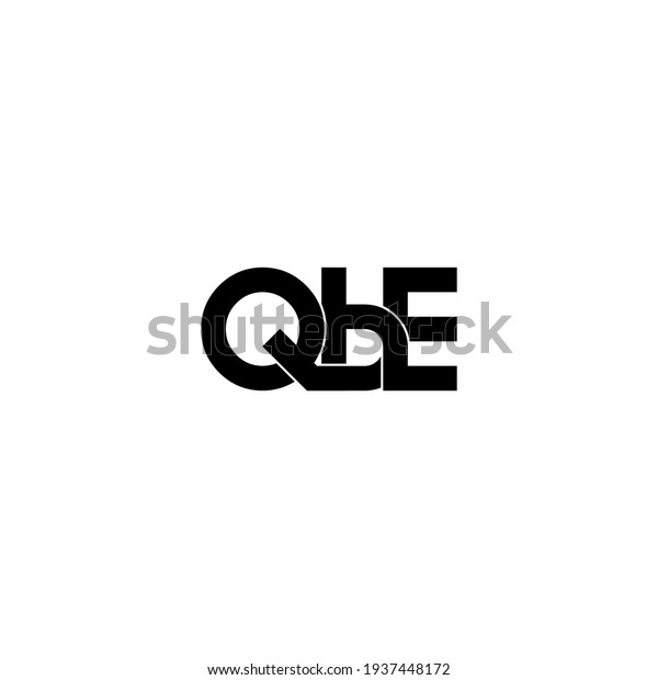 Qbe Letter Original Monogram Logo Design Stock Vector (Royalty Free ...