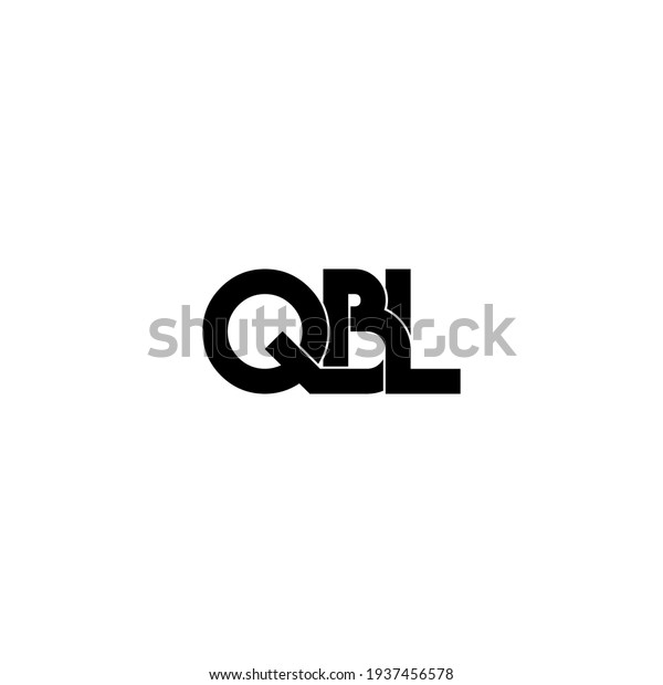 Qbl Letter Original Monogram Logo Design Stock Vector (Royalty Free ...