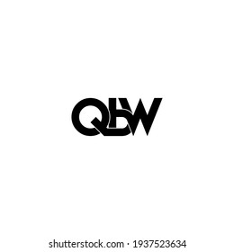 Qbw Letter Original Monogram Logo Design Stock Vector (Royalty Free ...
