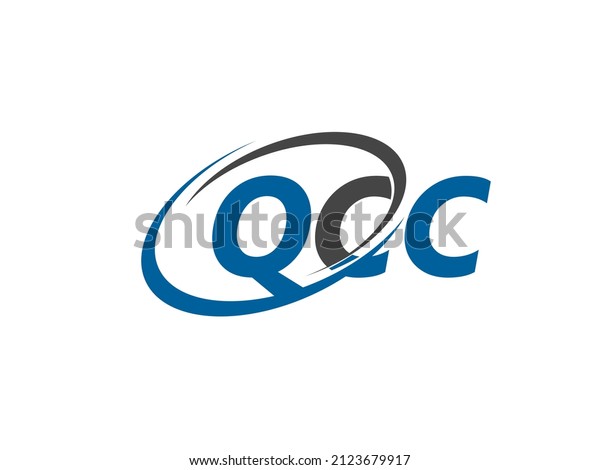Qcc Letter Creative Modern Elegant Swoosh Stock Vector (Royalty Free ...