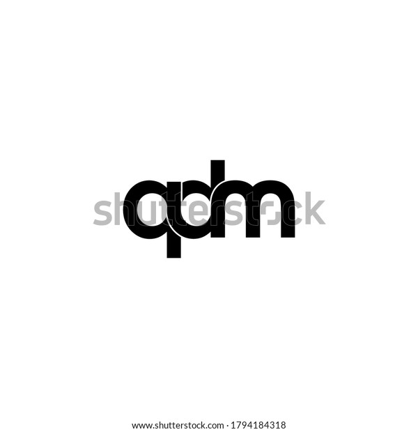 qdm letter original mogram 로고 스톡 벡터(로열티 프리) 1794184318 | Shutterstock