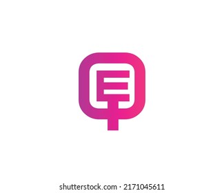 Qe Eq Logo Design Vector Template Stock Vector (Royalty Free ...