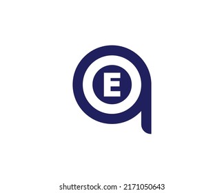Qe Eq Logo Design Vector Template Stock Vector (Royalty Free ...