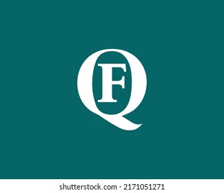 Qf Fq Logo Design Vector Template Stock Vector (Royalty Free ...