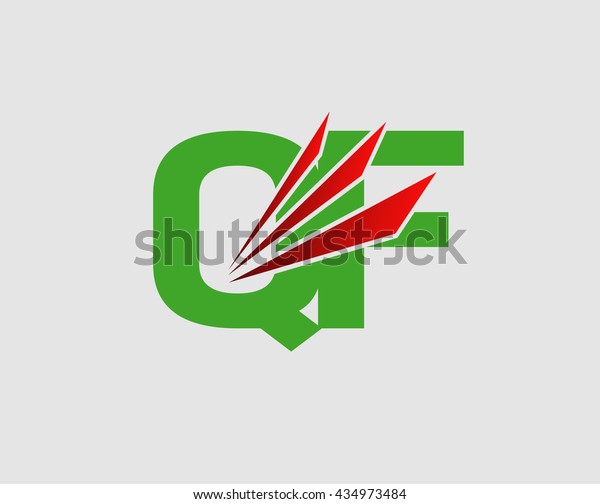 Qf Logo Vector Graphic Branding Letter Stock Vector (Royalty Free ...