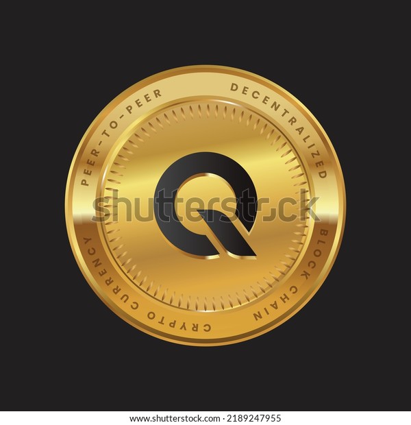 Qi Cryptocurrency Logo Black Color Concept Stock Vector (Royalty Free ...