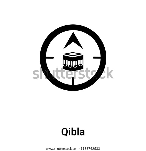 Qibla Icon Vector Isolated On White Stock Vector (Royalty Free) 1183742533
