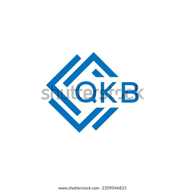 Qkb Letter Logo Design On White Stock Vector (Royalty Free) 2209046825 | Shutterstock