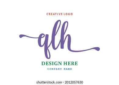 Qlh Lettering Logo Simple Easy Understand Stock Vector (Royalty Free ...