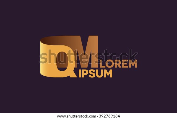 Qm Letters Logo Q M Letters: เวกเตอร์สต็อก (ปลอดค่าลิขสิทธิ์) 392769184 ...