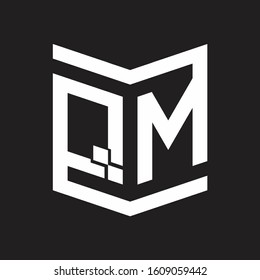 Qm Logo Emblem Monogram Shield Style: เวกเตอร์สต็อก (ปลอดค่าลิขสิทธิ์ ...
