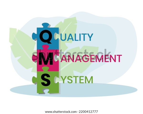Qms Quality Management System Acronym Business Stock Vector (Royalty ...