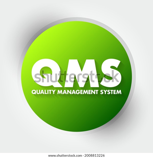 Qms Quality Management System Collection Business Stock Vector (Royalty ...