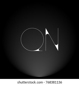 Qkn Monogram Vector Logo Combining Letters Stock Vector (Royalty Free ...