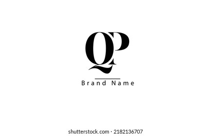 Qp Pq Q P Abstract Vector Stock Vector (Royalty Free) 2182136707 ...