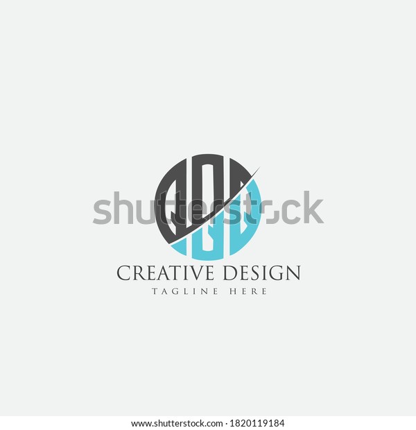Qqq Letter Logo Design Cross Monogram Stock Vector (Royalty Free ...