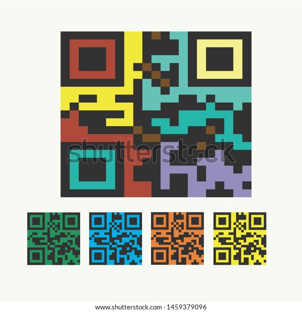 Qr Code Eps Logo Web Message Stock Vector (Royalty Free) 1459379096 ...