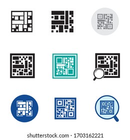 Qr Code Illustration Logo Vector Stock Vector (Royalty Free) 1703162221 ...