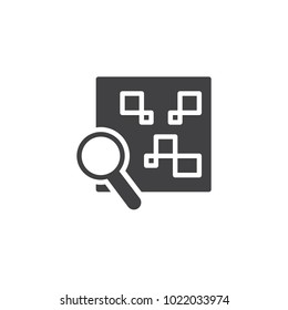 Qr Code Magnifying Glass Icon Vector Stock Vector (Royalty Free ...