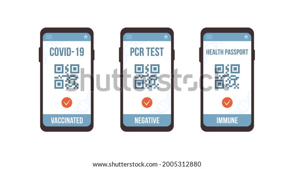 Qr Code Pcr Test Vaccine Health Stock Vector (Royalty Free) 2005312880 ...