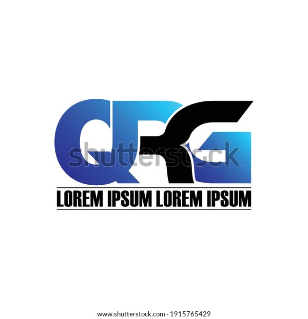 Qrg Letter Monogram Logo Design Vector Stock Vector (Royalty Free ...