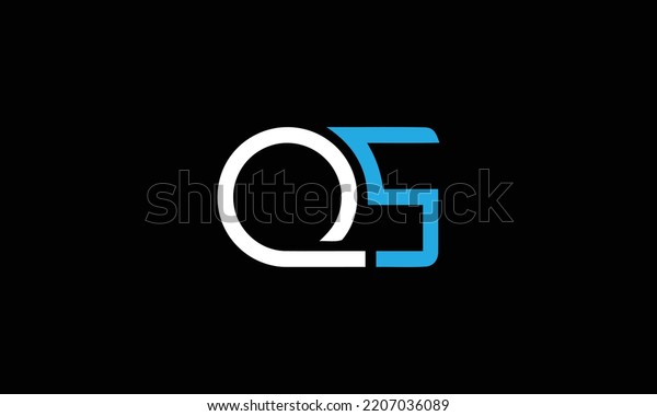 Qs Letter Logo Design On Luxury Stock Vector (Royalty Free) 2207036089 ...