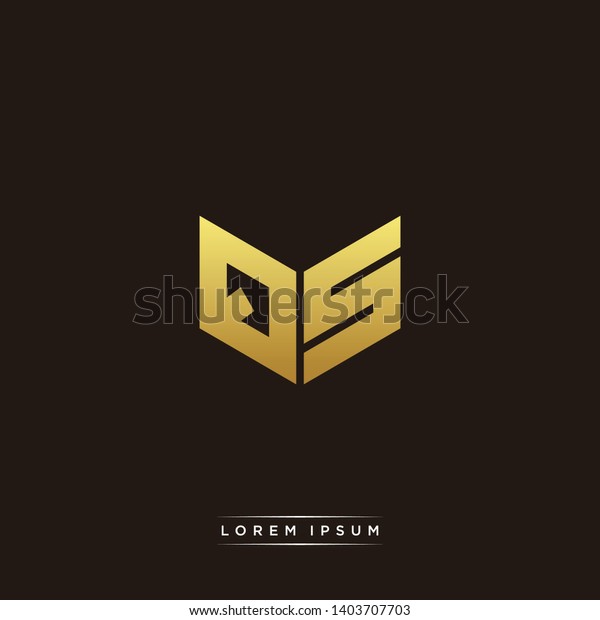 Qs Logo Letter Initial Logo Designs Stock Vector (Royalty Free) 1403707703