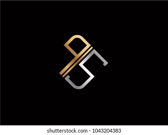 Qs Square Shape Letter Logo Design Stock Vector (Royalty Free ...