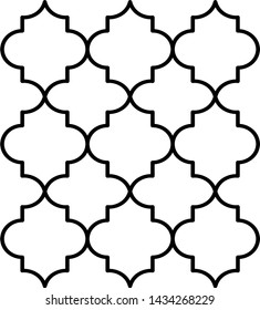 Qua Trefoil Pattern Icon Outline Style Stock Vector (Royalty Free ...