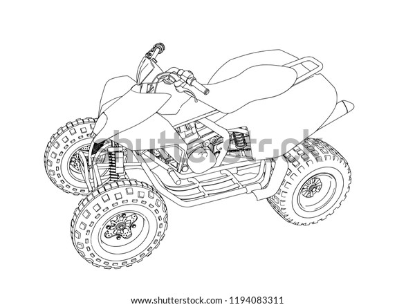 Quad Sketch Vector Stock Vector (Royalty Free) 1194083311 | Shutterstock