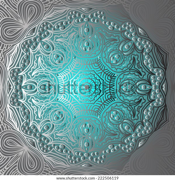 Quadrate Blue Gradient Ornament Design Stock Vector (Royalty Free ...