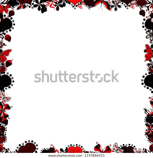Quadratic Frames Doodles Seamless Picture White Stock Vector (Royalty ...