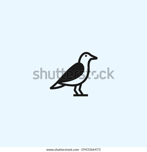 Quail Logo Design Vector Illustration Stock Vector (Royalty Free ...