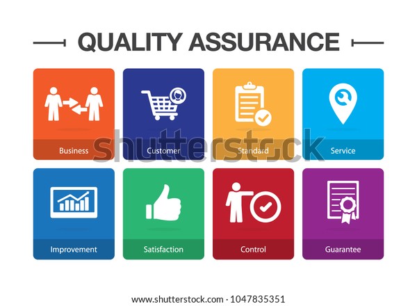 Quality Assurance Infographic Icon Set Stock Vector (Royalty Free ...