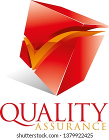 Quality Assurance Vector Logo 3d Stock Vector (Royalty Free) 1379922425 ...
