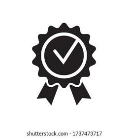 Approved Certified Medal Icon Vector Illustration Stock Vector (Royalty ...