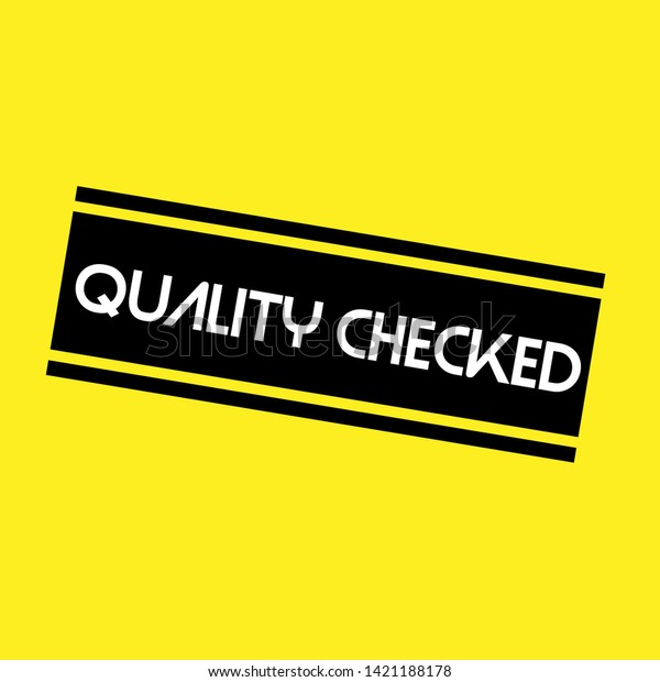 Quality Checked Stamp Original Labelstickertag Stock Vector (Royalty ...