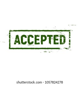 Quality Control Accepted Stamp Green Color Stock Vector (Royalty Free ...