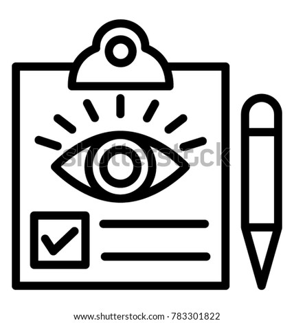 Quality Control Check Line Icon Vector Stock Vector (Royalty Free ...