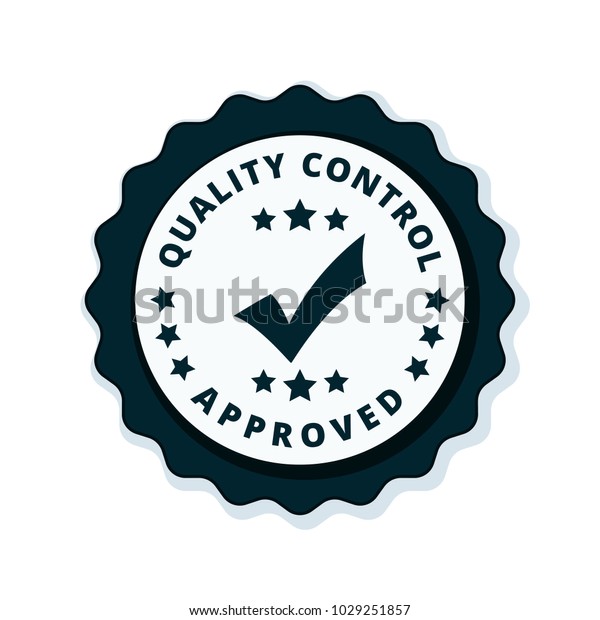 Quality Control Checkmark Label Illustration Stock Vector (Royalty Free ...