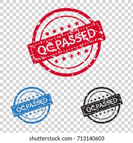 Quality Control Passed Rubber Stamp Grunge Stock Vector (Royalty Free ...
