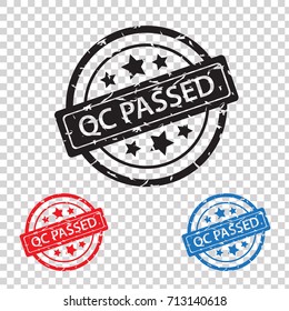 Quality Control Passed Rubber Stamp Grunge Stock Vector (Royalty Free ...