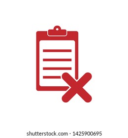 Quality Control Related Vector Icon Fail Stock Vector (Royalty Free ...