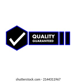 Quality Guaranteed Check Mark Premium Quality Stock Vector (Royalty ...