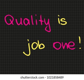Quality Job Number One Stock Vector (Royalty Free) 1021858489 ...