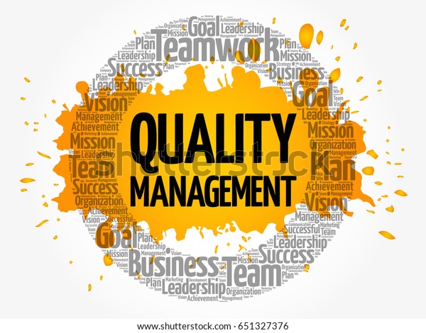 Quality Management Word Cloud Business Concept Stock Vector (Royalty ...